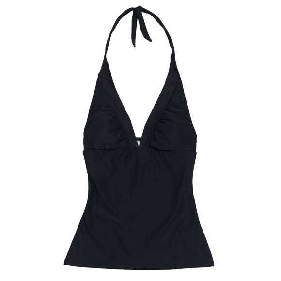 WB | Swim | Womens Black Halter Tankini Bikini Swimsuit Blank | Poshmark